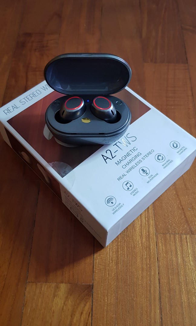 Real stereo wireless headset, Audio, Headphones & Headsets on Carousell
