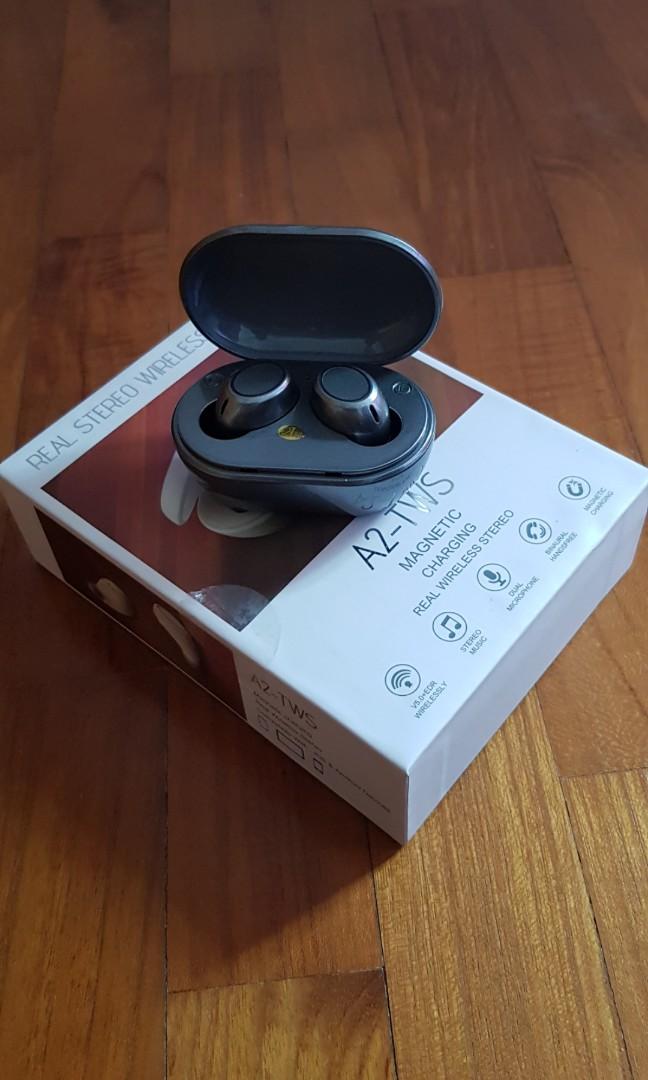 Real stereo wireless headset, Audio, Headphones & Headsets on Carousell