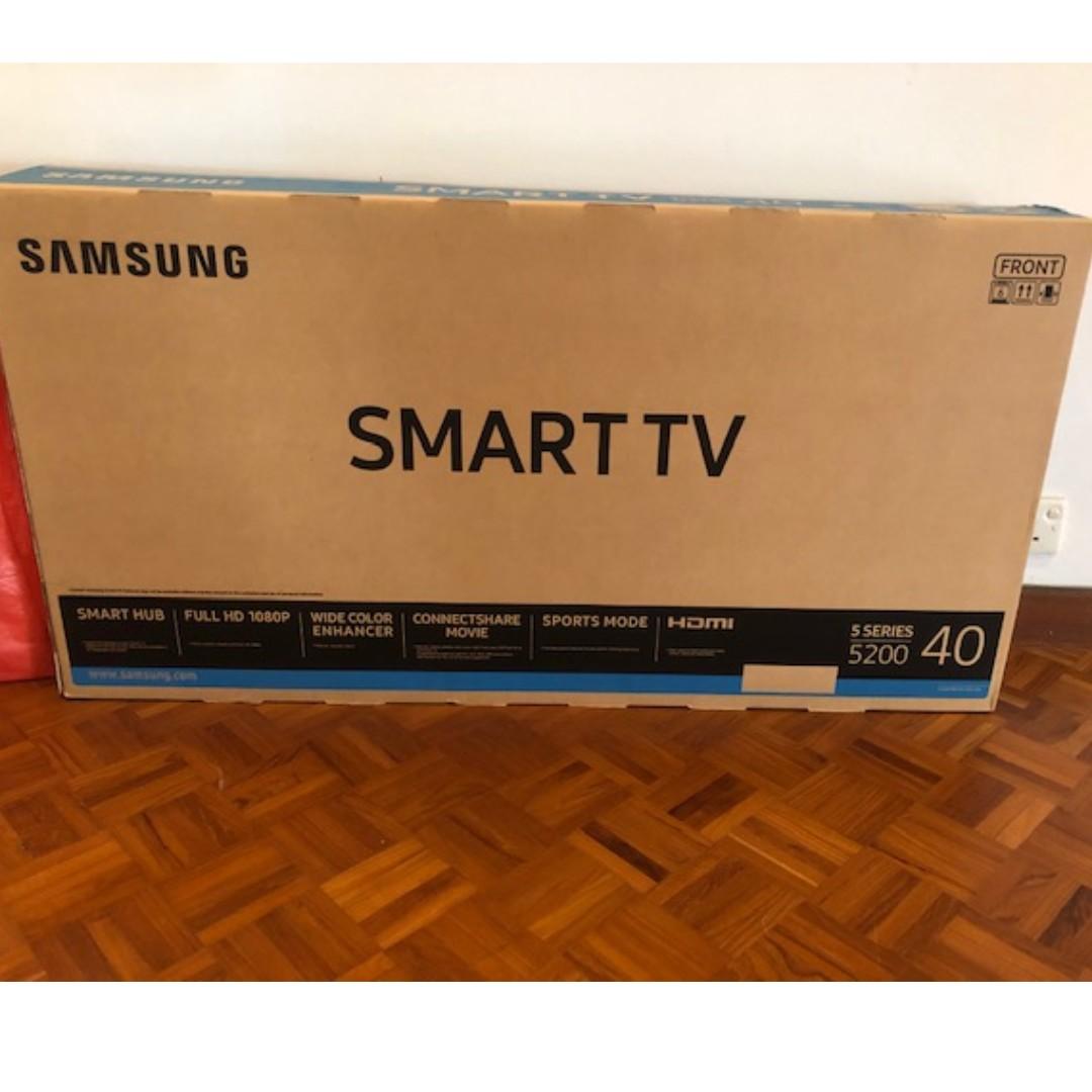 Samsung 5200 40" Smart TV, TV & Home Appliances, TV & Entertainment, TV ...