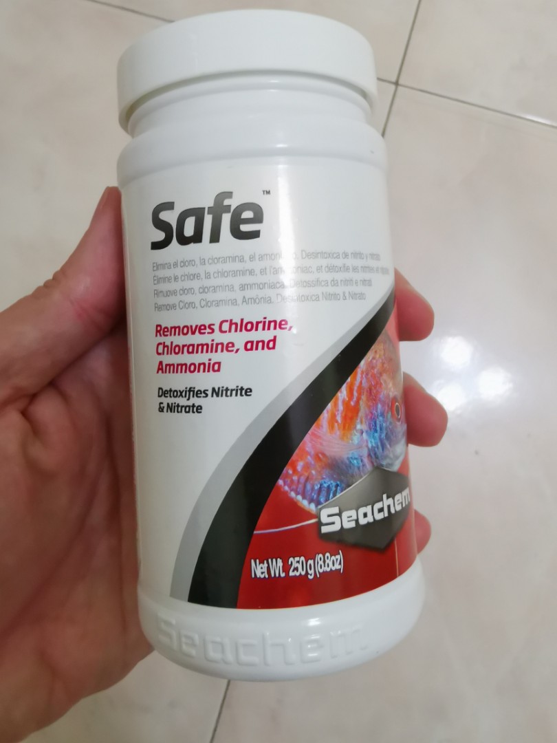 Seachem Safe (Removes Chlorine, Chloramine and Ammonia), Pet Supplies ...