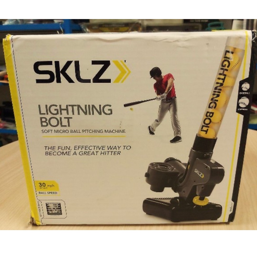 SKLZ Lightning Bolt Soft Micro Ball Pitching Machine, Sports Equipment ...
