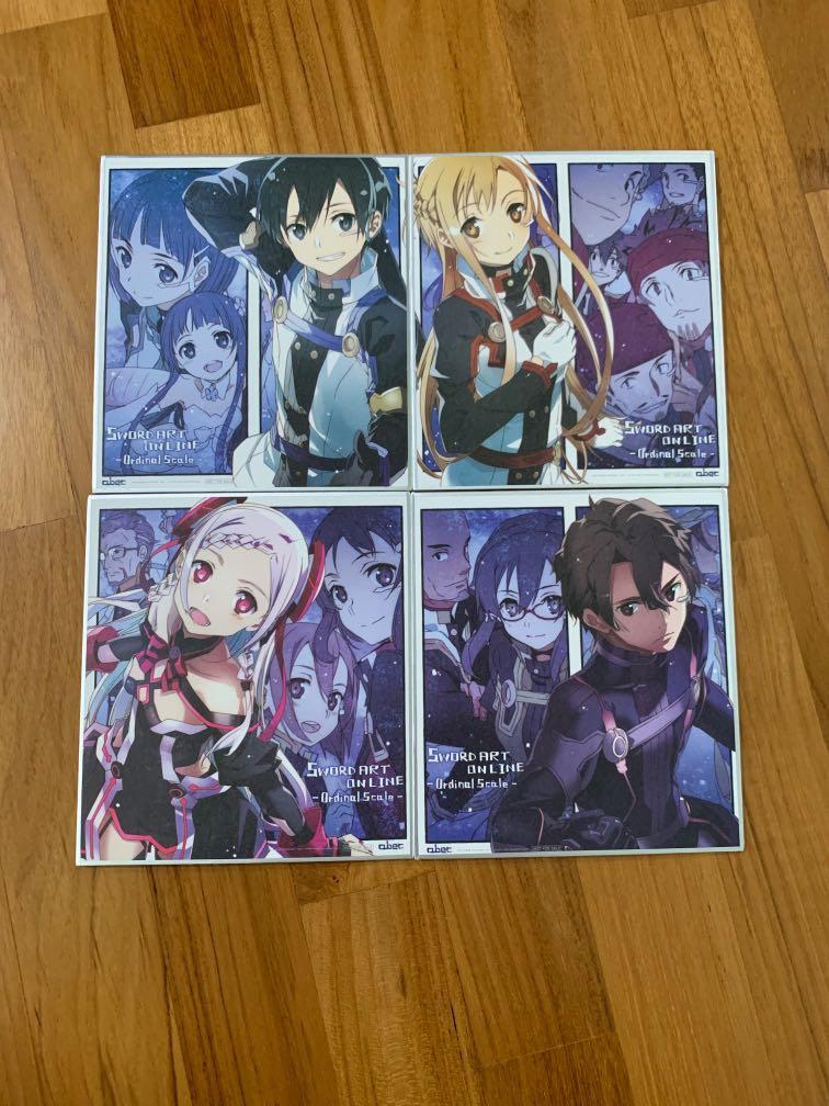 Sword Art Online SAO Ordinal Scale Mini Shikishi, Hobbies & Toys ...