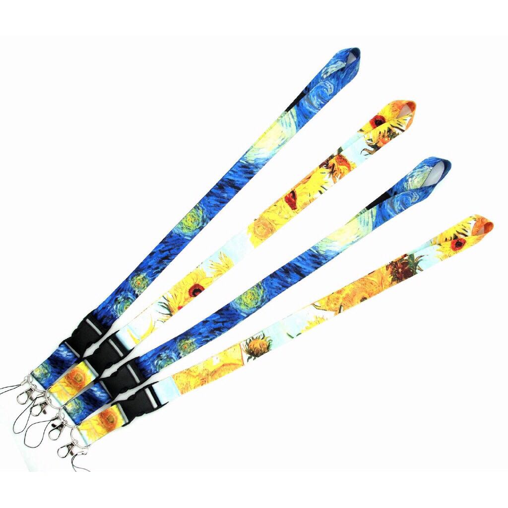 Van Gogh inspired aesthetic lanyard, Hobbies & Toys, Stationery & Craft ...