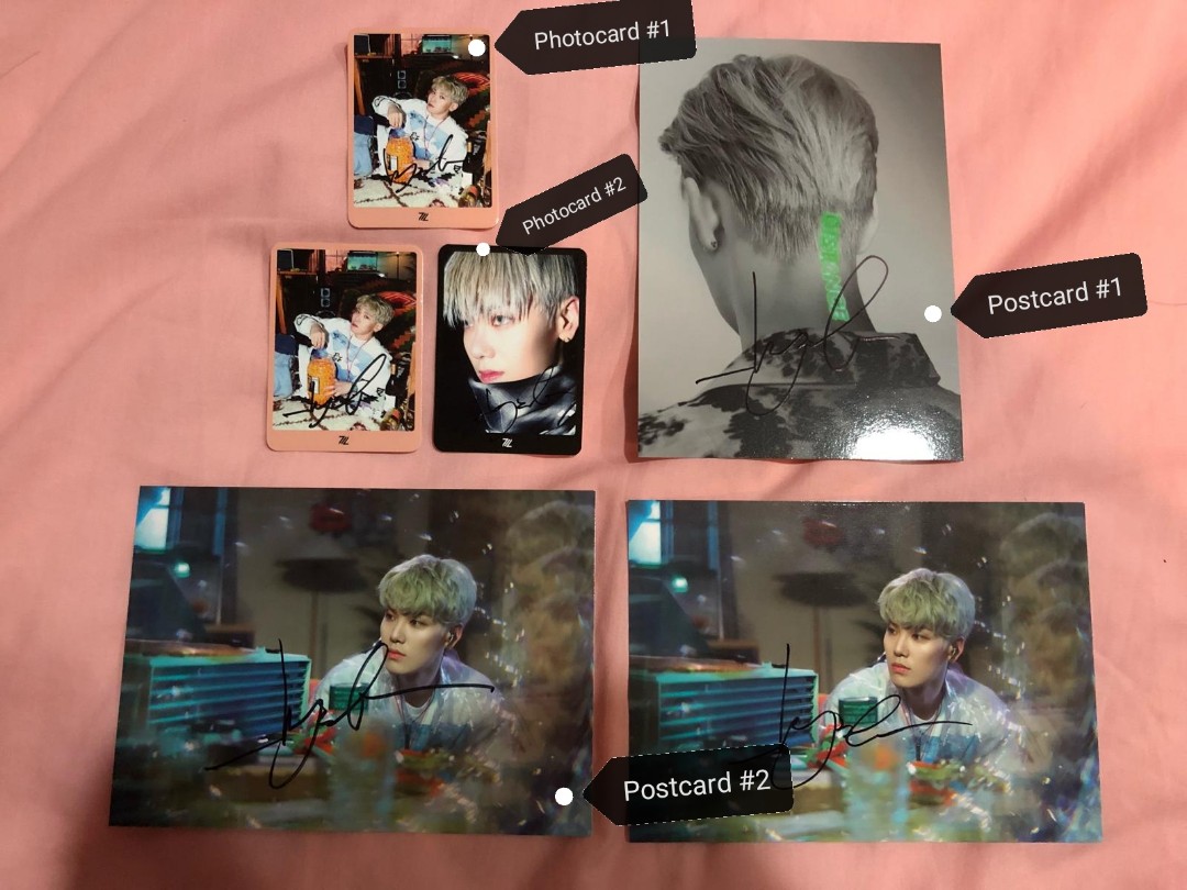 ZELO AUTHENTIC AUTOGRAPHED PC FOR 1ST MINI ALBUM DISTANCE, Hobbies ...