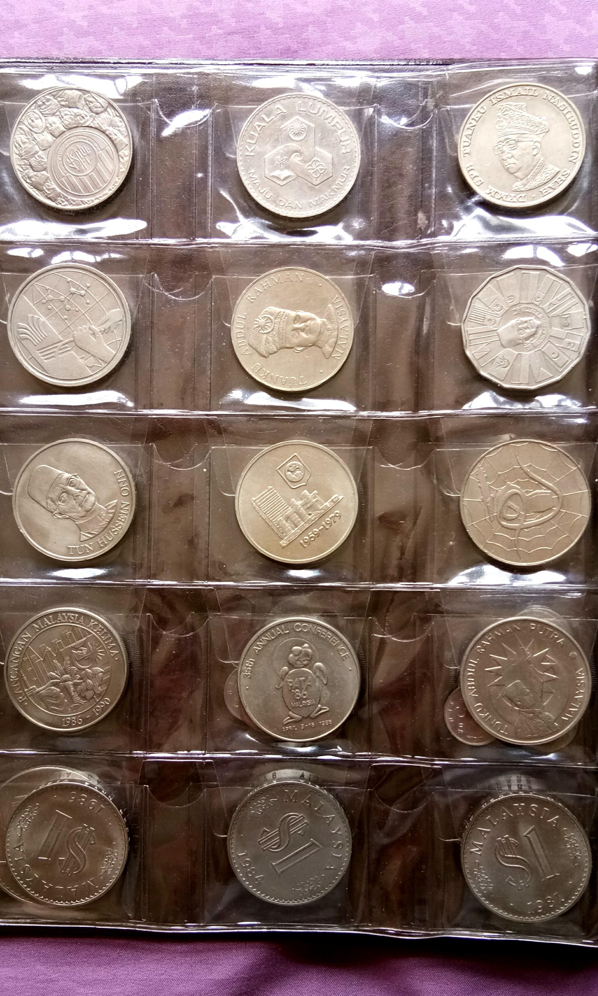 All 1 Ringgit Coins Malaysia Wang Syilling Lama RM1 price from RM 20 ...