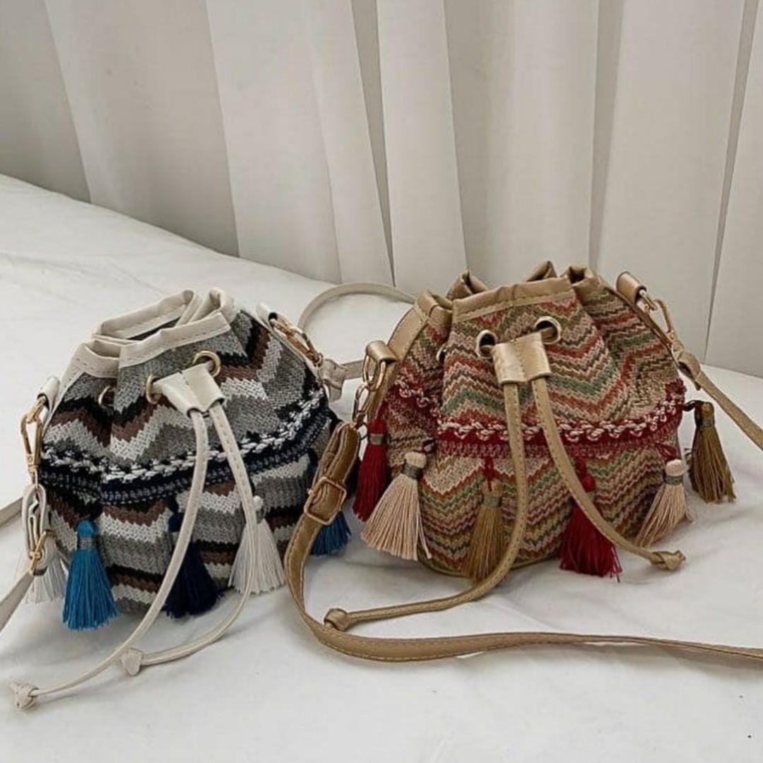 Aztec Bucket Sling Bag, Women's Fashion, Bags & Wallets, Cross-body ...