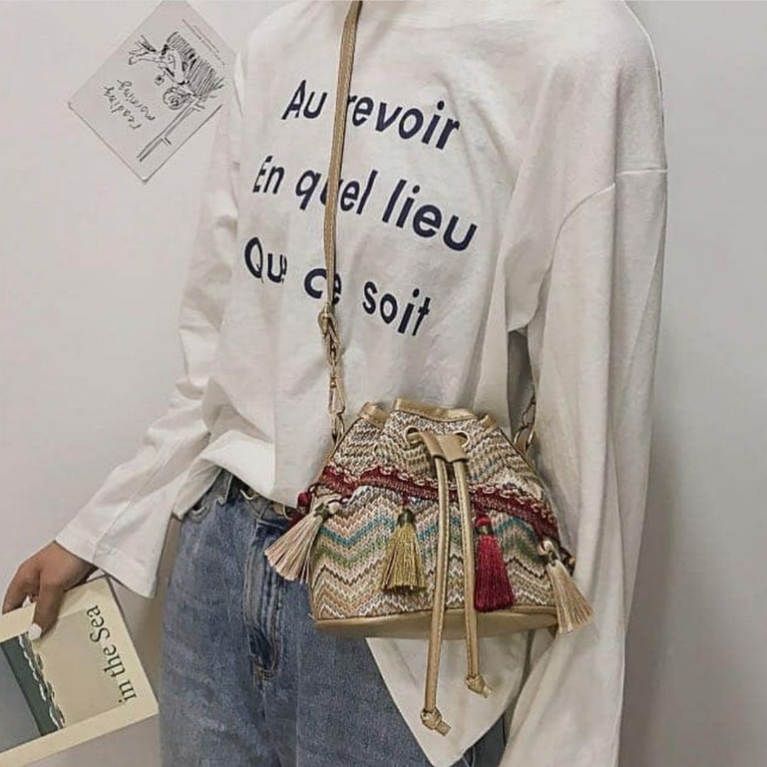 Aztec Bucket Sling Bag, Women's Fashion, Bags & Wallets, Cross-body ...