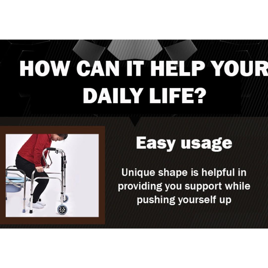 Elderly care Walking Frame with Wheels for mobility (walking aid ...