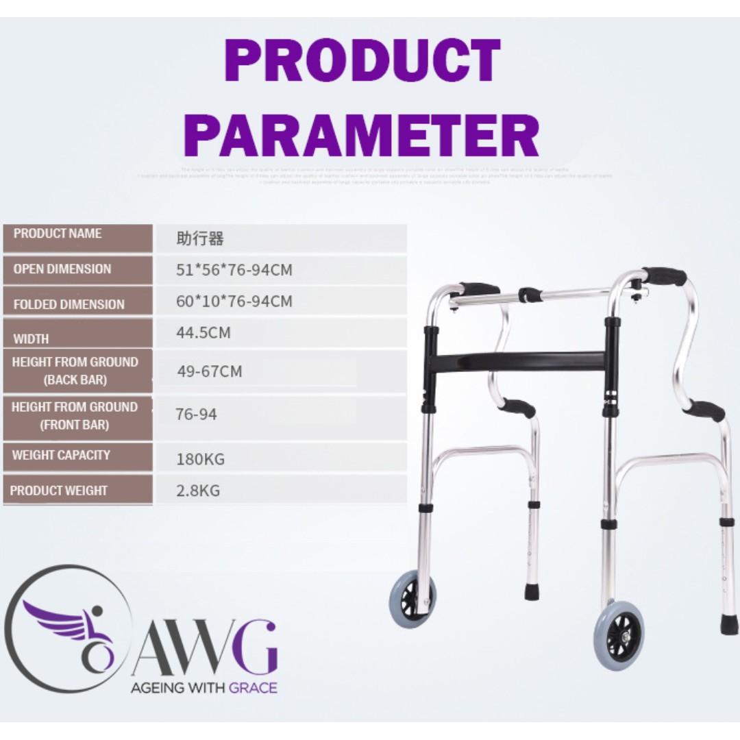 Elderly care Walking Frame with Wheels for mobility (walking aid ...