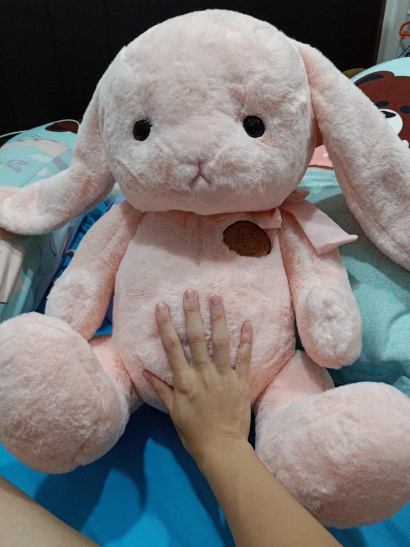 Giant Pink Rabbit Soft Toy, Hobbies & Toys, Toys & Games on Carousell