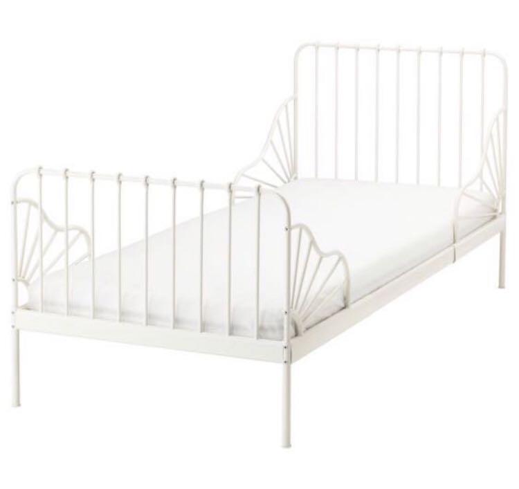 Ikea Single Extendable Metal Bed Frame, Furniture & Home Living ...