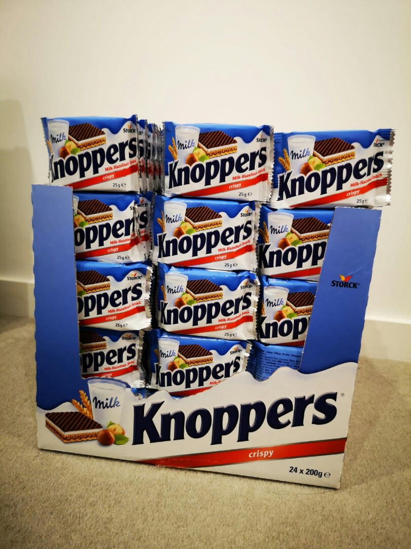 KNOPPERS Milk Hazelnut Snack, Food & Drinks, Packaged & Instant Food on ...