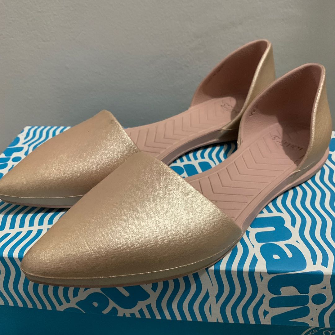 Native Audrey Metallic, Women's Fashion, Footwear, Flats & Sandals on ...