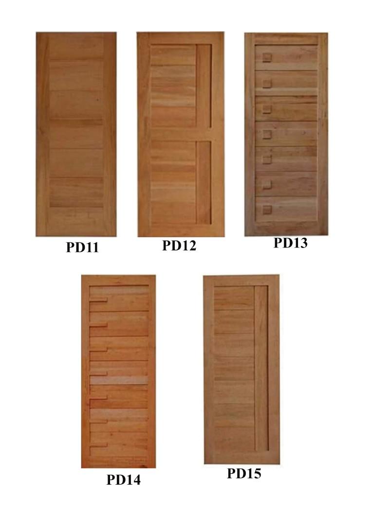 Panel (solid) door set with jambs/hamba, Furniture & Home Living ...