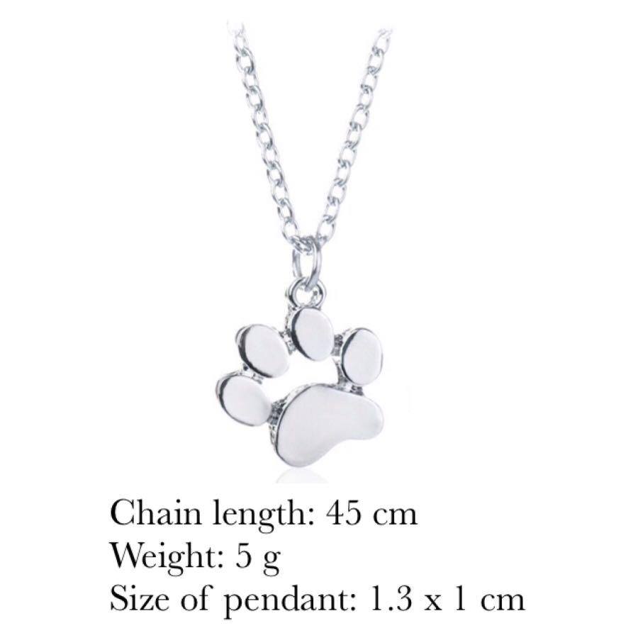 Paw Print Pendant, Women's Fashion, Jewelry & Organisers, Necklaces on ...