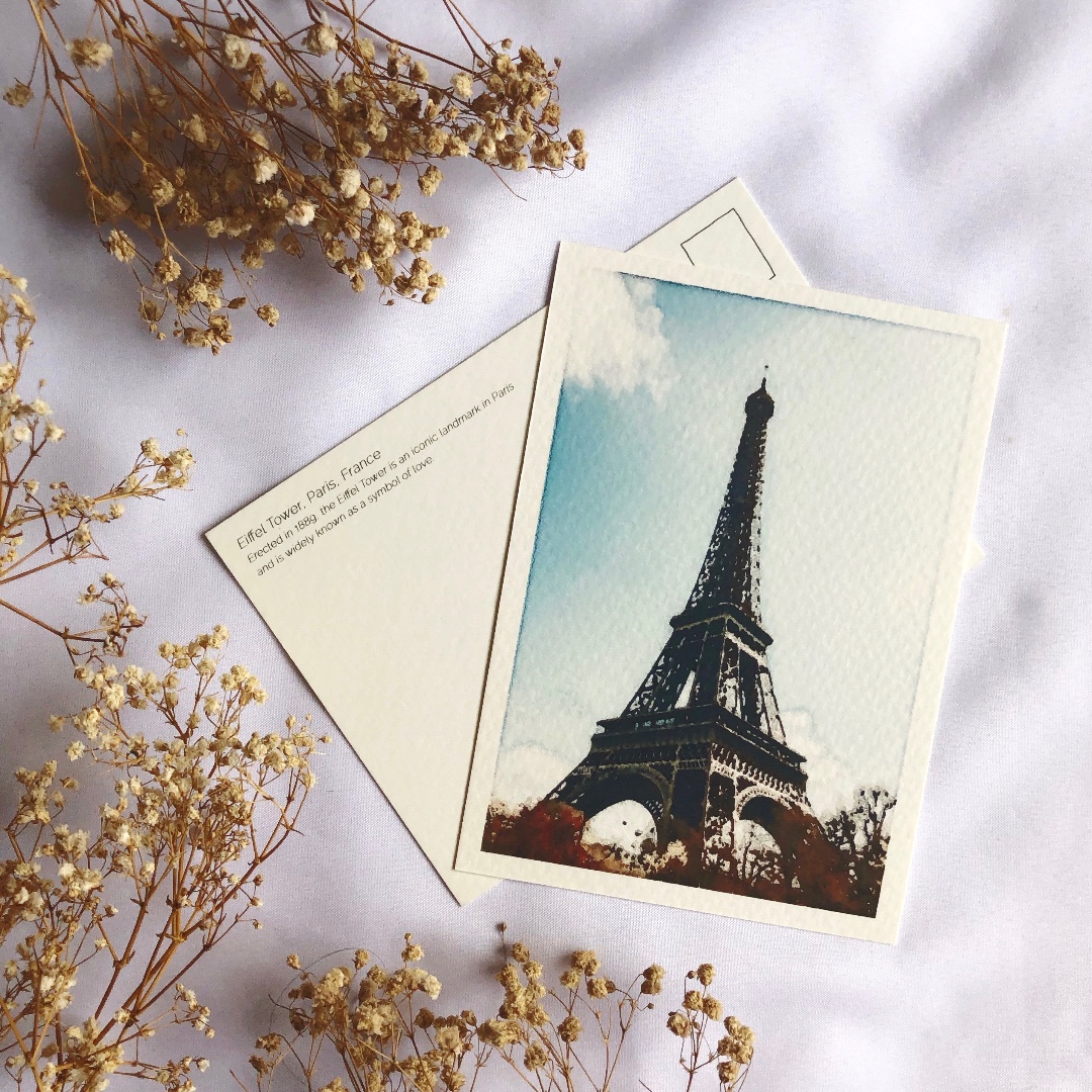 The Eiffel Tower Postcard, Hobbies & Toys, Stationery & Craft, Art ...