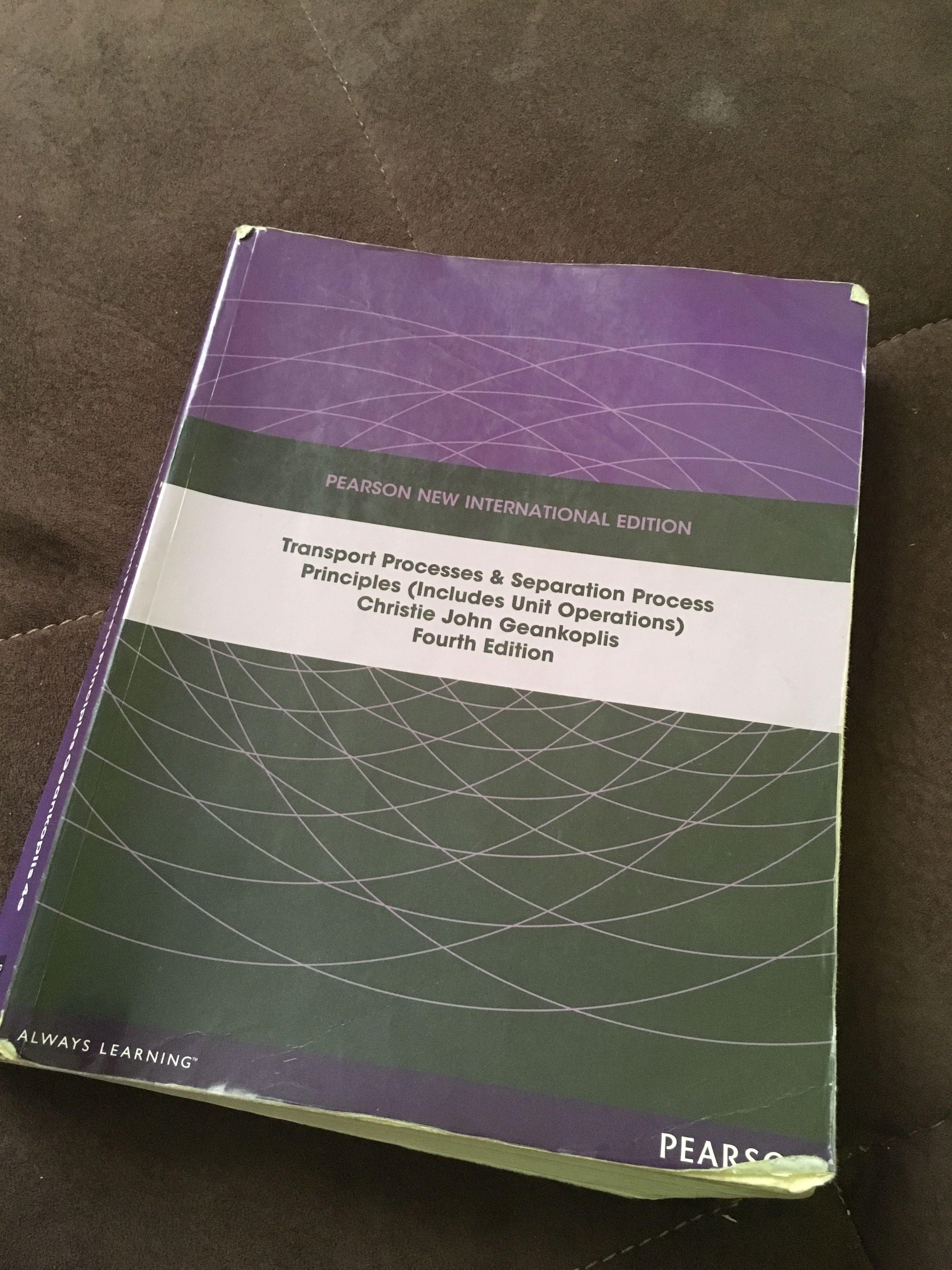 Transport Processes & Separation Process Principles 4th Ed. (Geankoplis ... Transport Processes & Separation Process Principles 4th Ed. (Geankoplis ...
