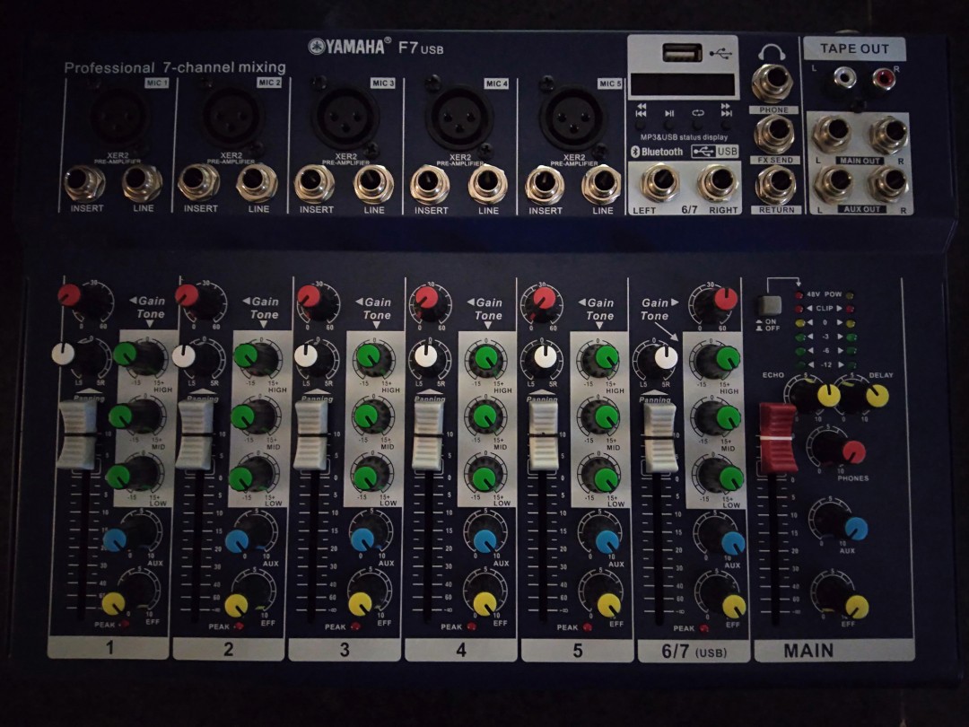 Yamaha 7 Channel Professional Mixer, Audio, Other Audio Equipment on ...