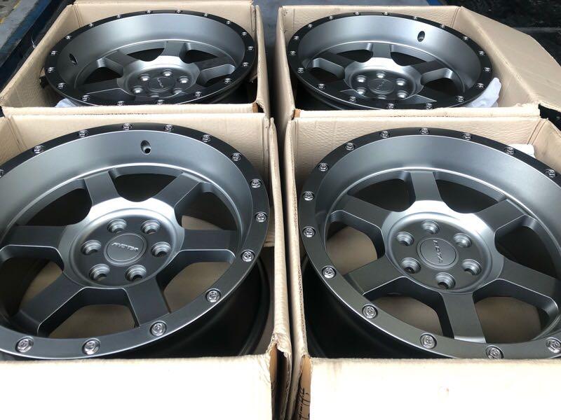 17 Rota Atlas 1 Matte gunmetal for Navara or Terra 6Holes pcd114, Car Parts & Accessories, Mags ...