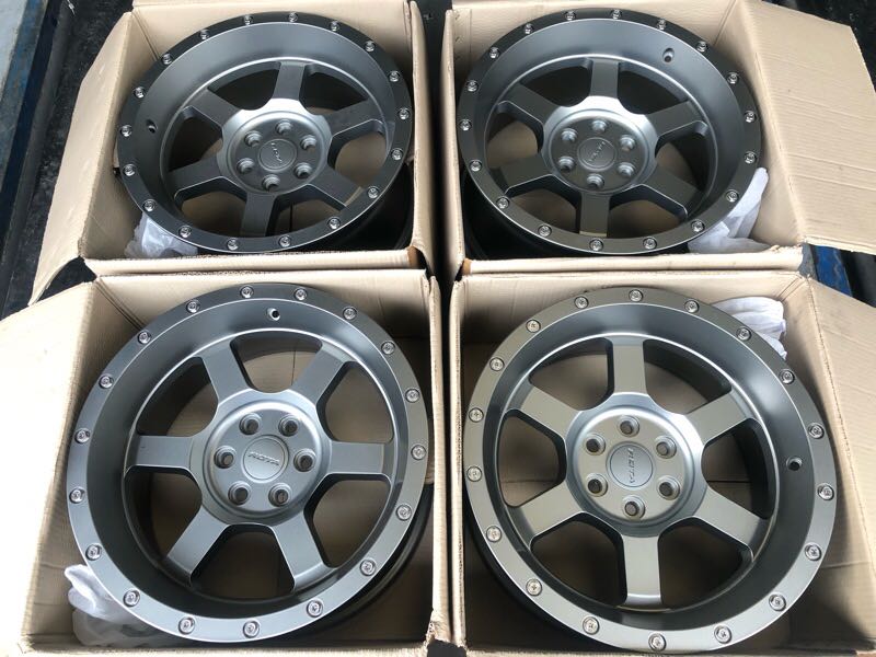 17 Rota Atlas 1 Matte gunmetal for Navara or Terra 6Holes pcd114, Car Parts & Accessories, Mags ...