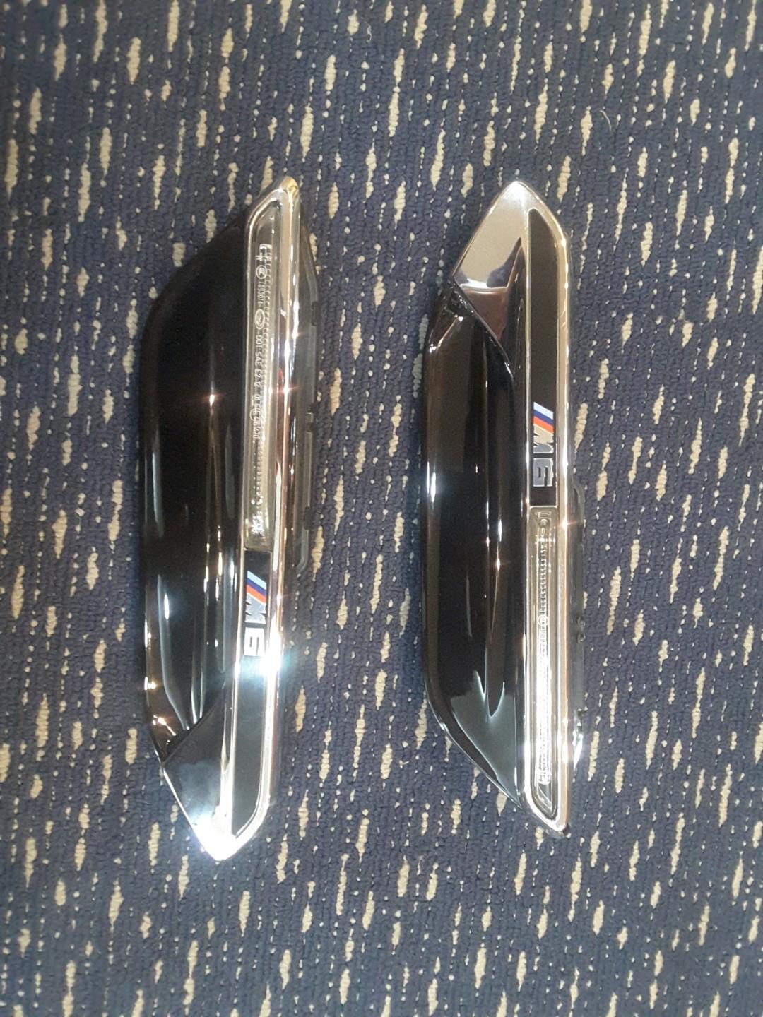 BMW F13 M6 S63 M SPORTFRONT FENDER TURN SIGNALWITH EMBLEM RIGHT & LEFT ...