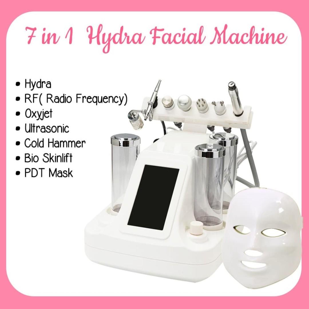 7 in 1 hydra with oxyjet Rf bio skin lift coldhammer with 7 color PDT ...