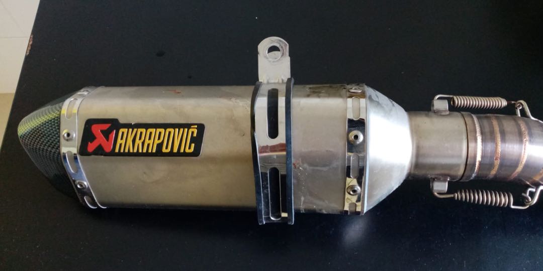 Aerox - aftermarket Akra Pipe full system, Motorcycles, Motorcycle ...