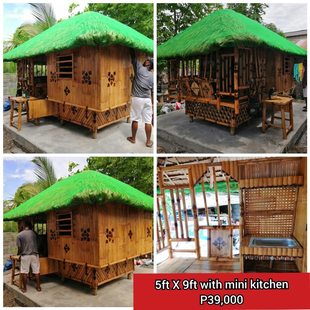 Bahay kubo. 5ft X 9ft with mini kitchen, Furniture & Home Living ...