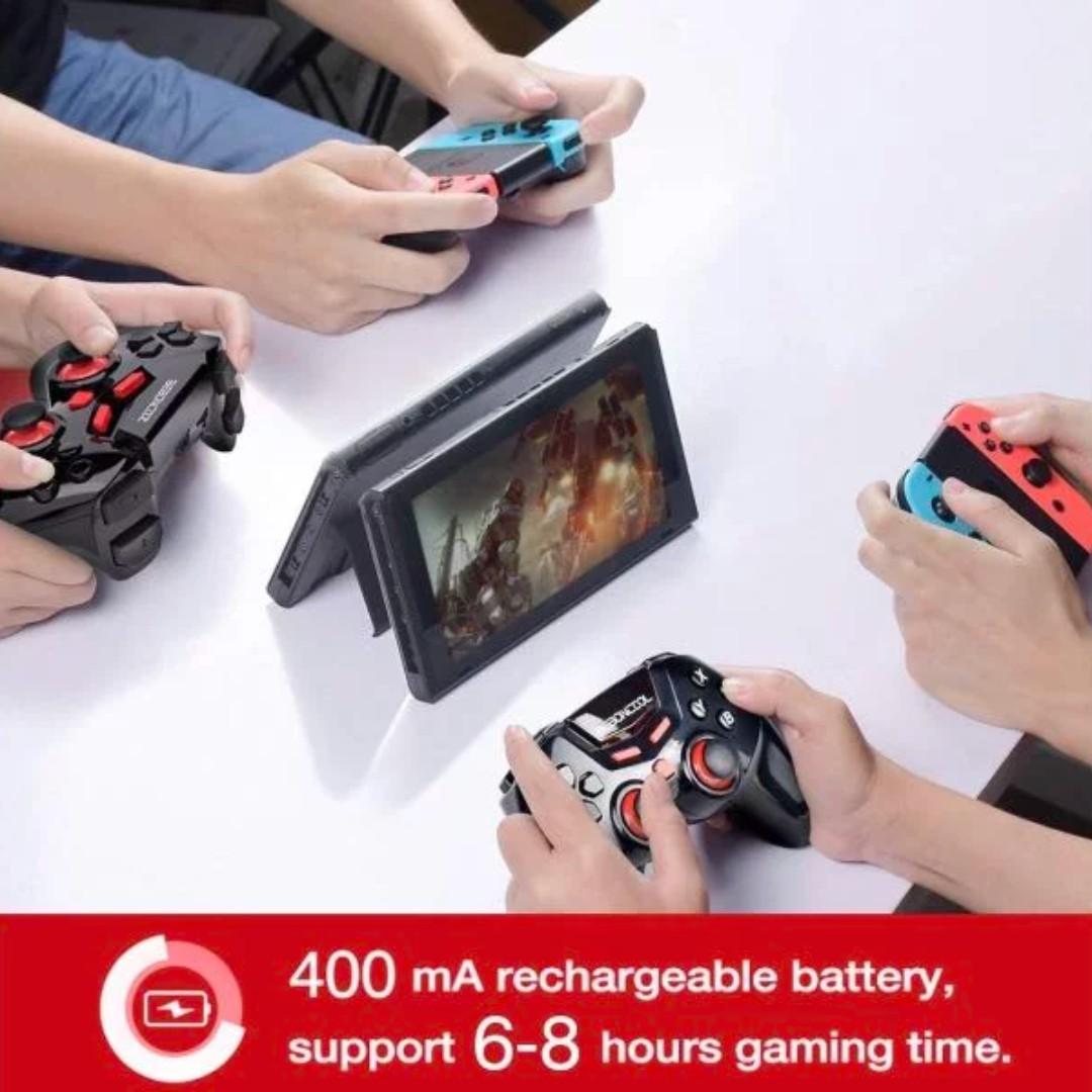 BEBONCOOL Switch Pro Controller for Nintendo, 6 Axis Wireless Pro Game Remote Built-in Dual ...