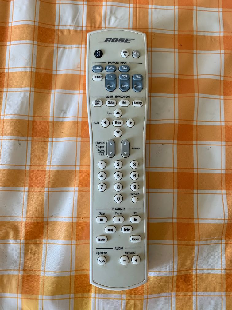 Bose remote controller., TV & Home Appliances, TV & Entertainment, TV ...