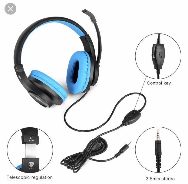 Butfulake SL-300 Pro Gaming Headset, Audio, Headphones & Headsets on ...