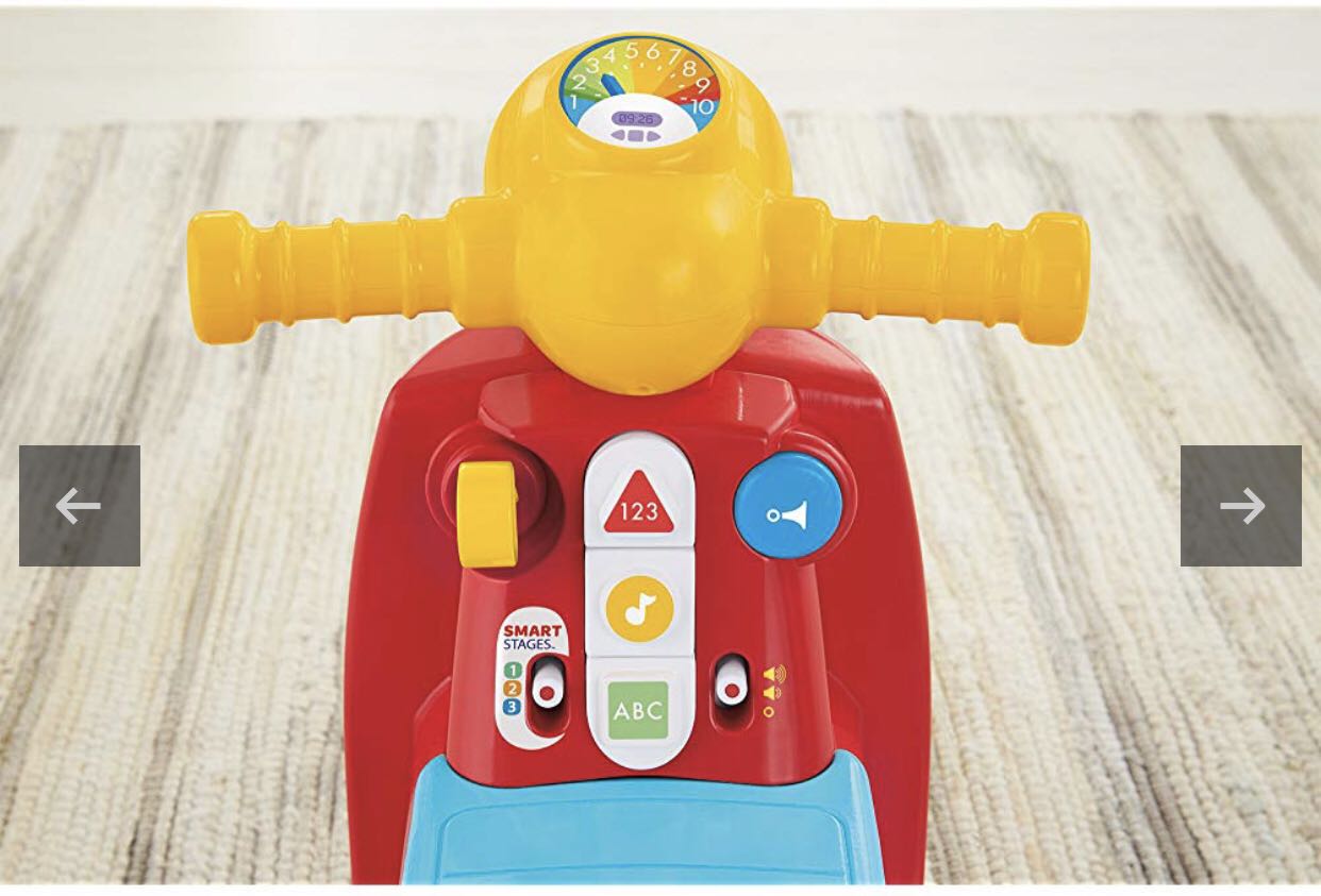 fisher-price laugh & learn smart stages scooter, red, Babies & Kids ...
