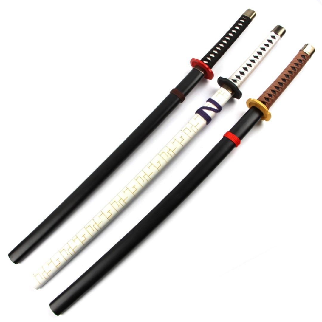 InuYasha Tenseiga Bakusaiga Tessaiga Wooden Toy Sword Katana ...