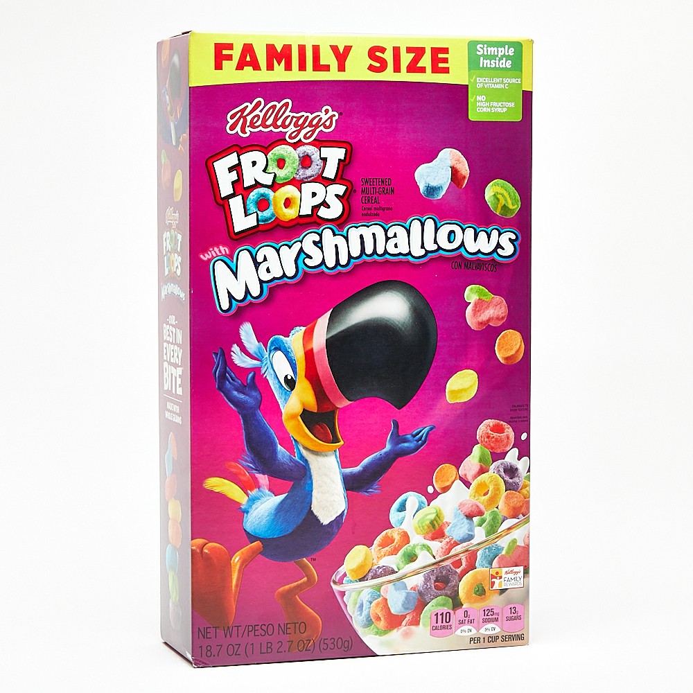 Kellogg's Froot Loops Cereal with Marshmallows 530 grams, Food & Drinks ...