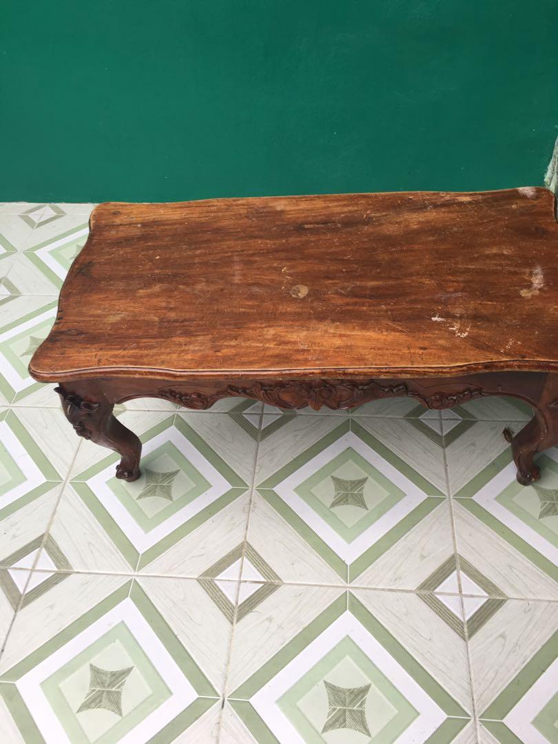 Narra center table, Furniture & Home Living, Furniture, Tables & Sets ...