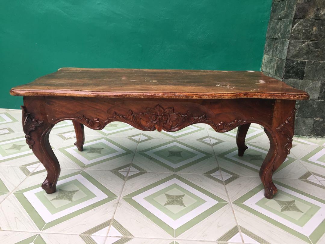 Narra center table, Furniture & Home Living, Furniture, Tables & Sets ...