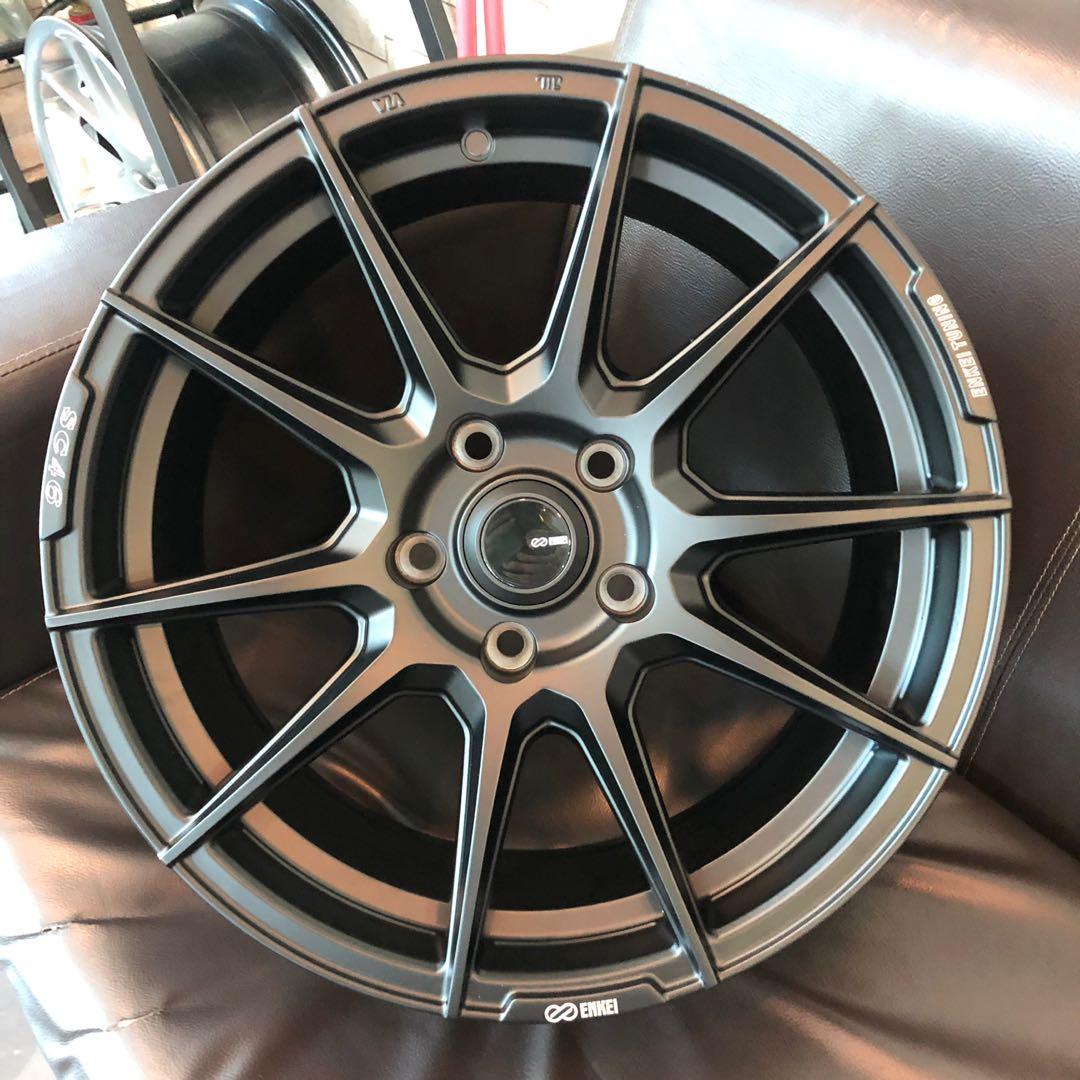 New 17” Enkei SC46 5X114.3, Car Accessories, Tyres & Rims on Carousell