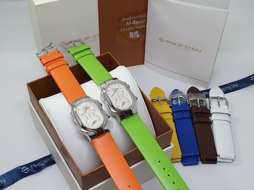 Original Philip Stein set swiss made with diamond dial, Women's Fashion ...