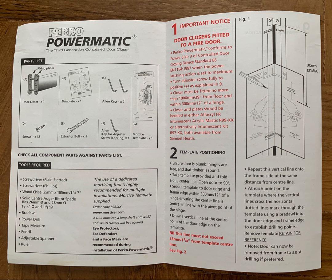 Perko Powermatic R100 Hydraulic Satin Chrome Door Closer, Everything ...