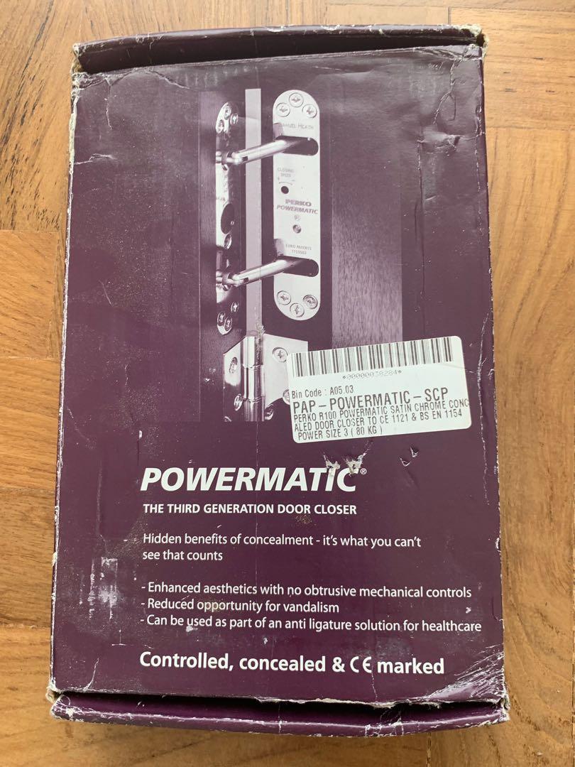 Perko Powermatic R100 Hydraulic Satin Chrome Door Closer, Everything ...