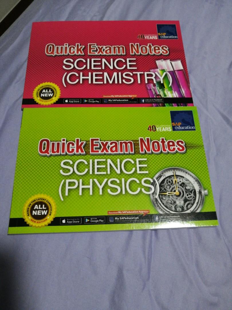 Quick Exam Notes for Science (Chemistry), Hobbies & Toys, Books ...