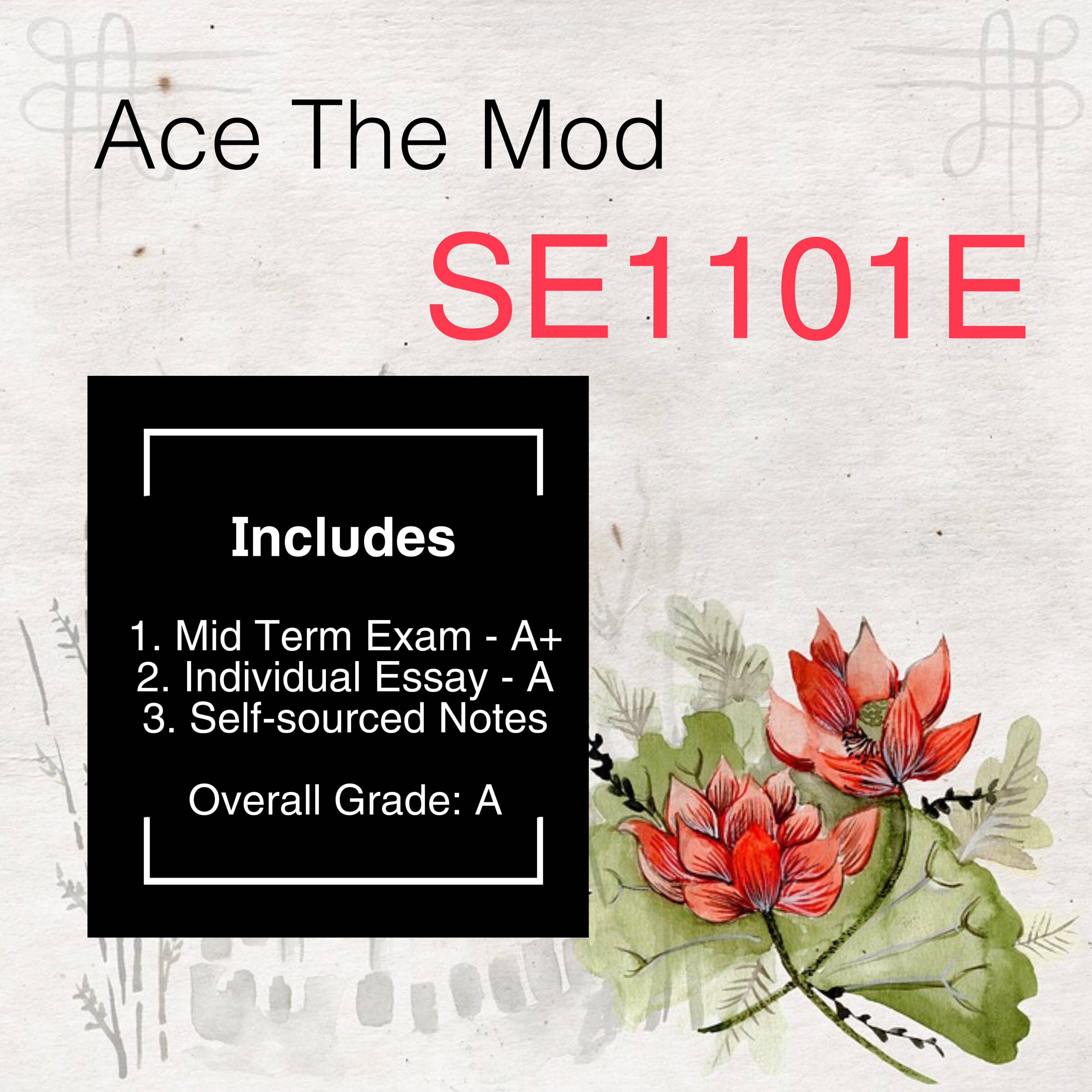 Study Materials SE1101E NUS Module, Hobbies & Toys, Books & Magazines ...