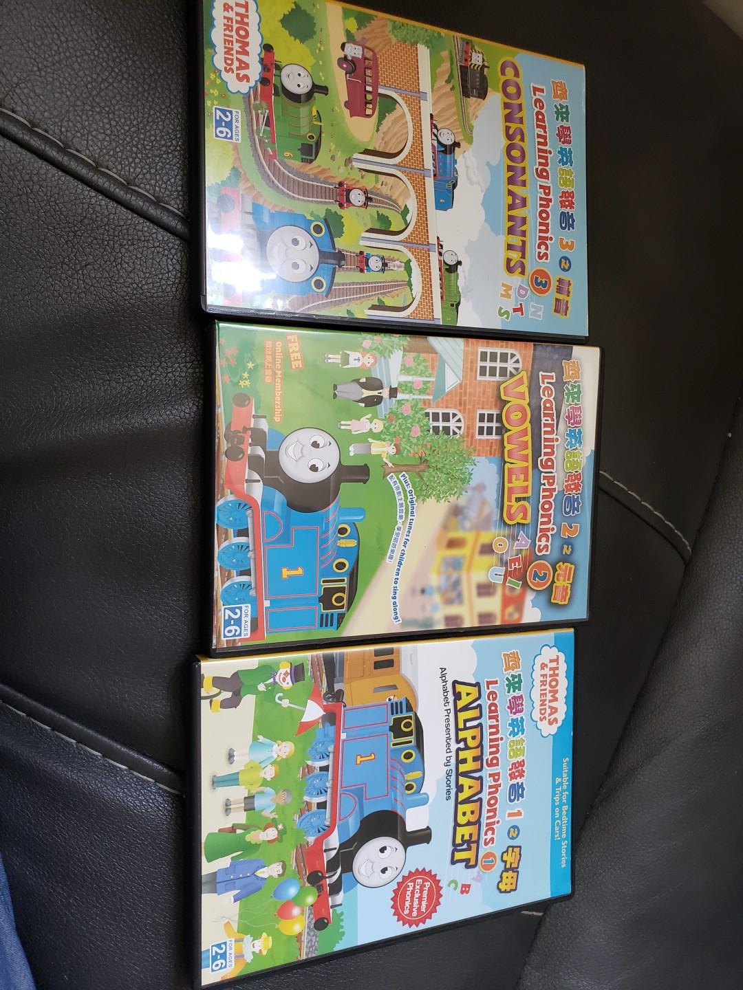 Thomas & Friends Learning Phonics 3套, 興趣及遊戲, 書本 & 文具, 兒童書籍 - Carousell
