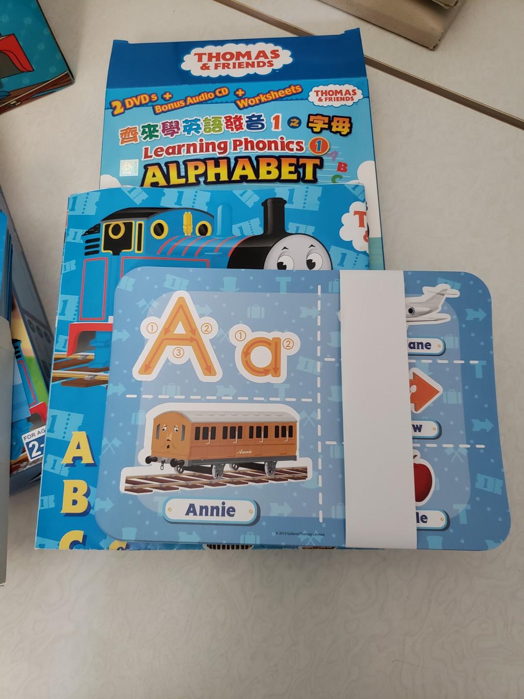 Thomas & Friends Learning Phonics 3套, 興趣及遊戲, 書本 & 文具, 兒童書籍 - Carousell