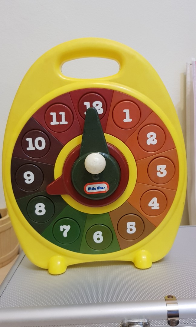 Toy Clock ( Little Tikes), Hobbies & Toys, Toys & Games on Carousell
