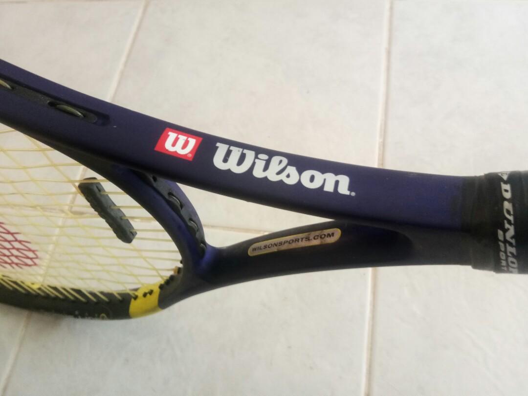 Wilson G110 Graphite tennis racket, Sports Equipment, Sports & Games ...