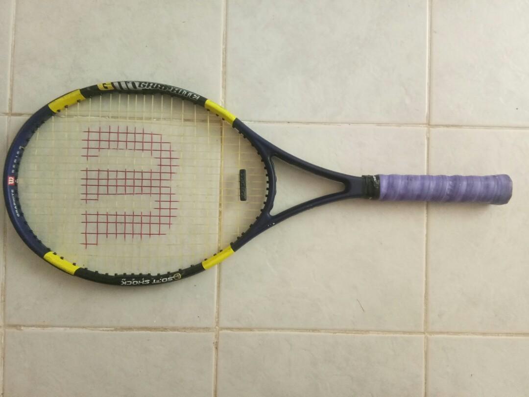 Wilson G110 Graphite tennis racket, Sports Equipment, Sports & Games ...