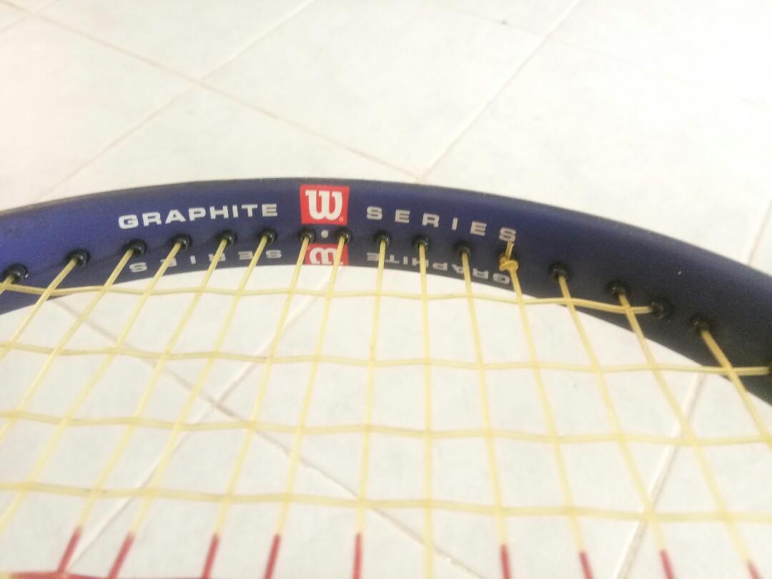 Wilson G110 Graphite tennis racket, Sports Equipment, Sports & Games ...