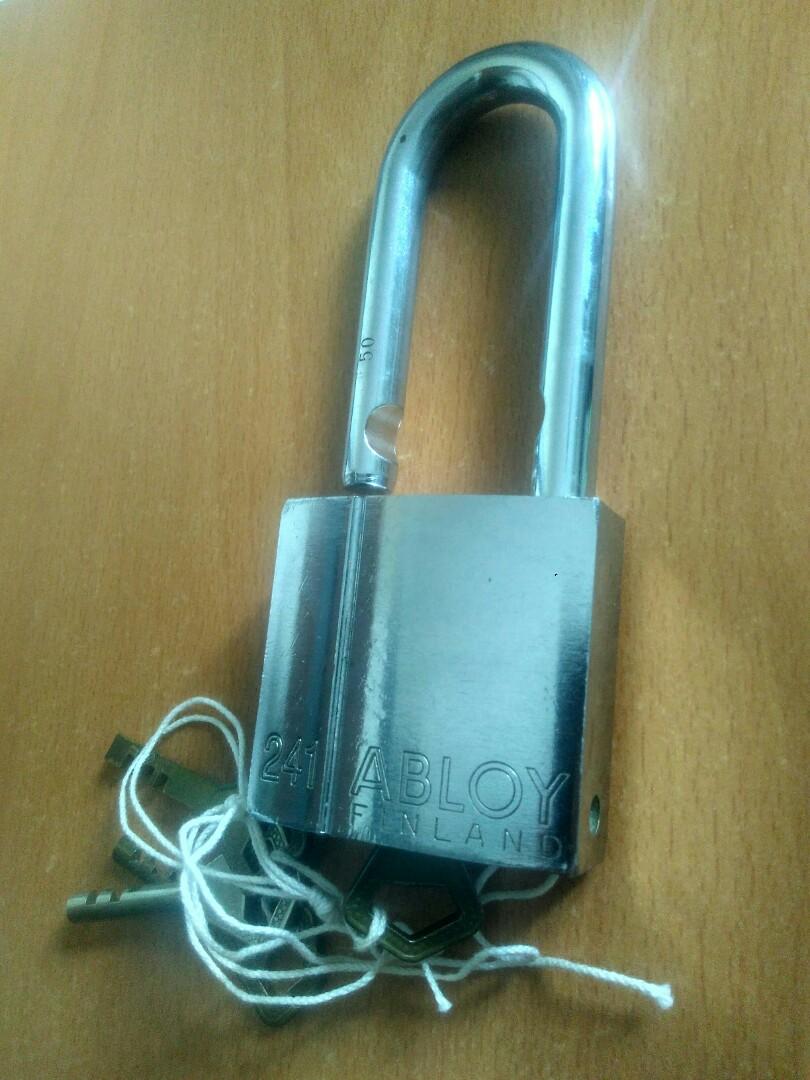 Abloy 241 padlock, Everything Else on Carousell