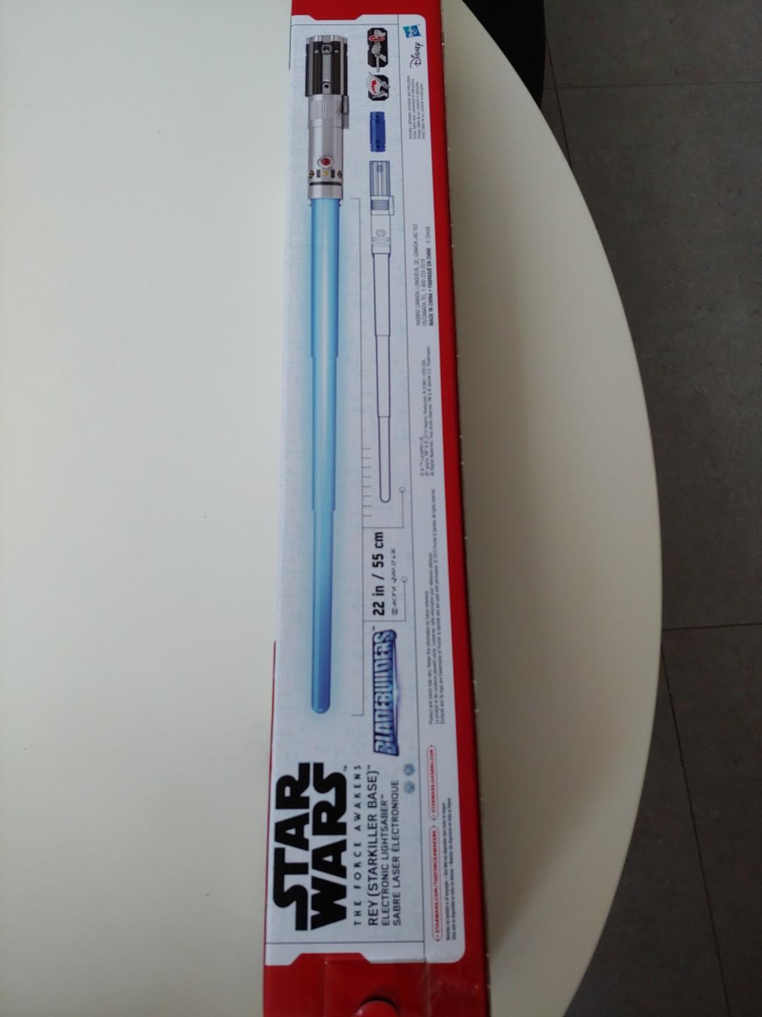 BNIB Bladebuilders Rey (Starkiller Base) Electronic Lightsaber, Hobbies ...